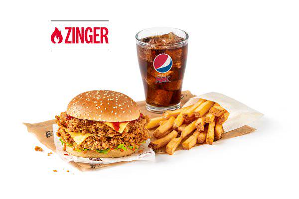Zinger/Fillet Stacker Meal | NE GRUB